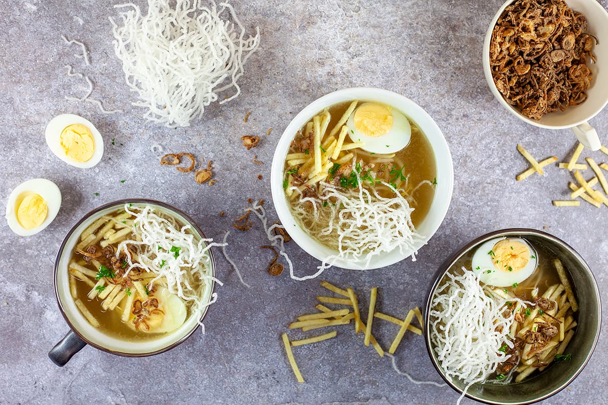 Saoto soep (populaire Javaanse soep)