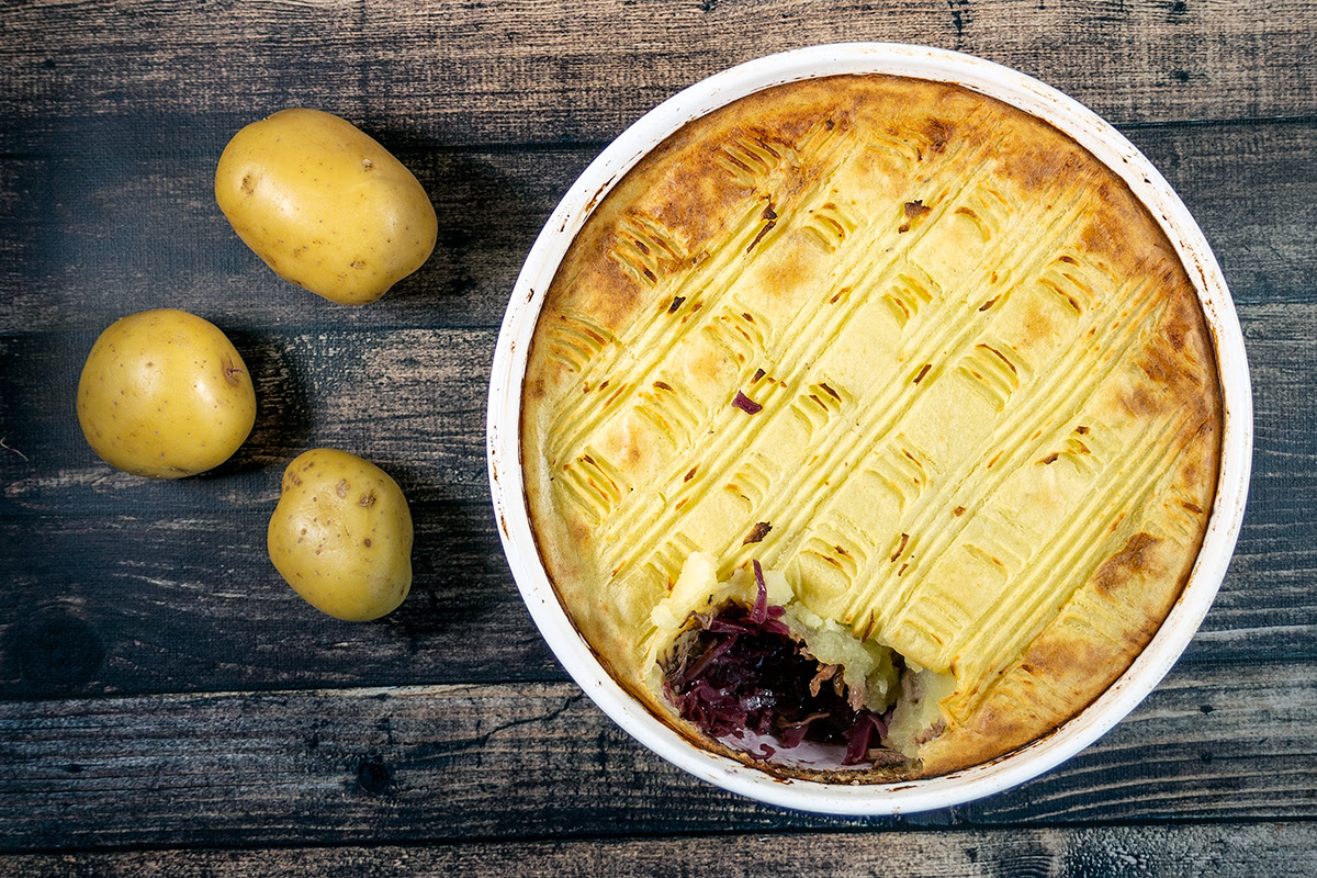 Rode kool ovenschotel