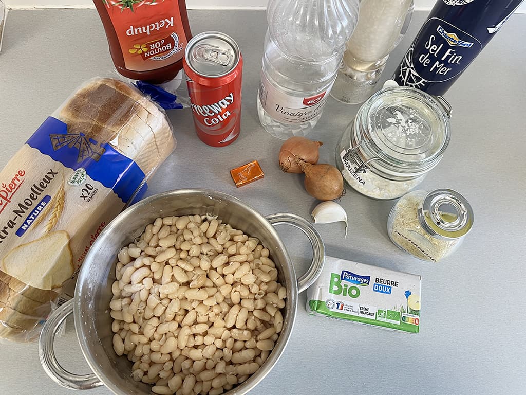 Witte bonen in tomatensaus op toast (Engels recept)