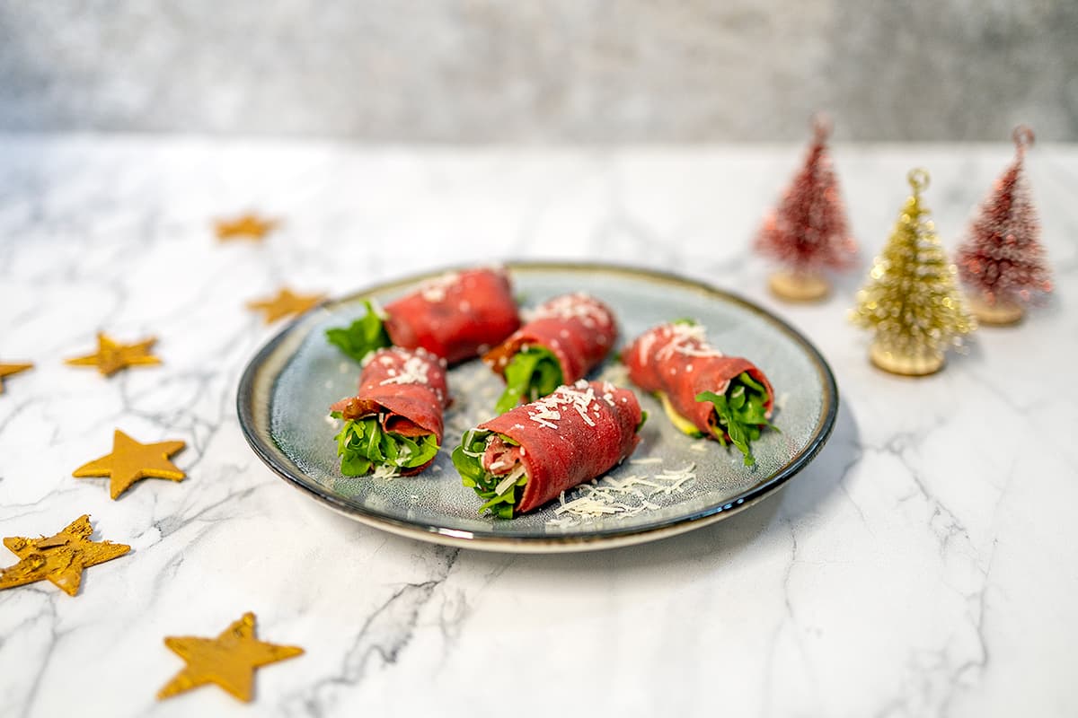 Carpaccio rolletjes