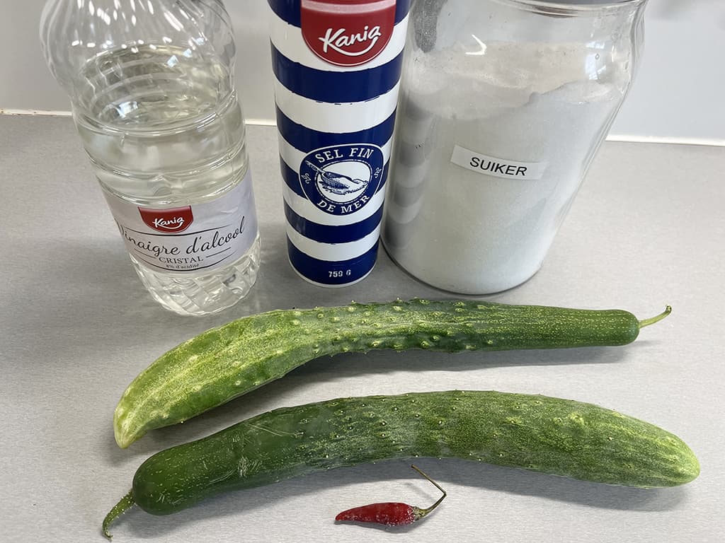 Zoetzure komkommer inmaken - lekker als gezonde snack of tussendoortje