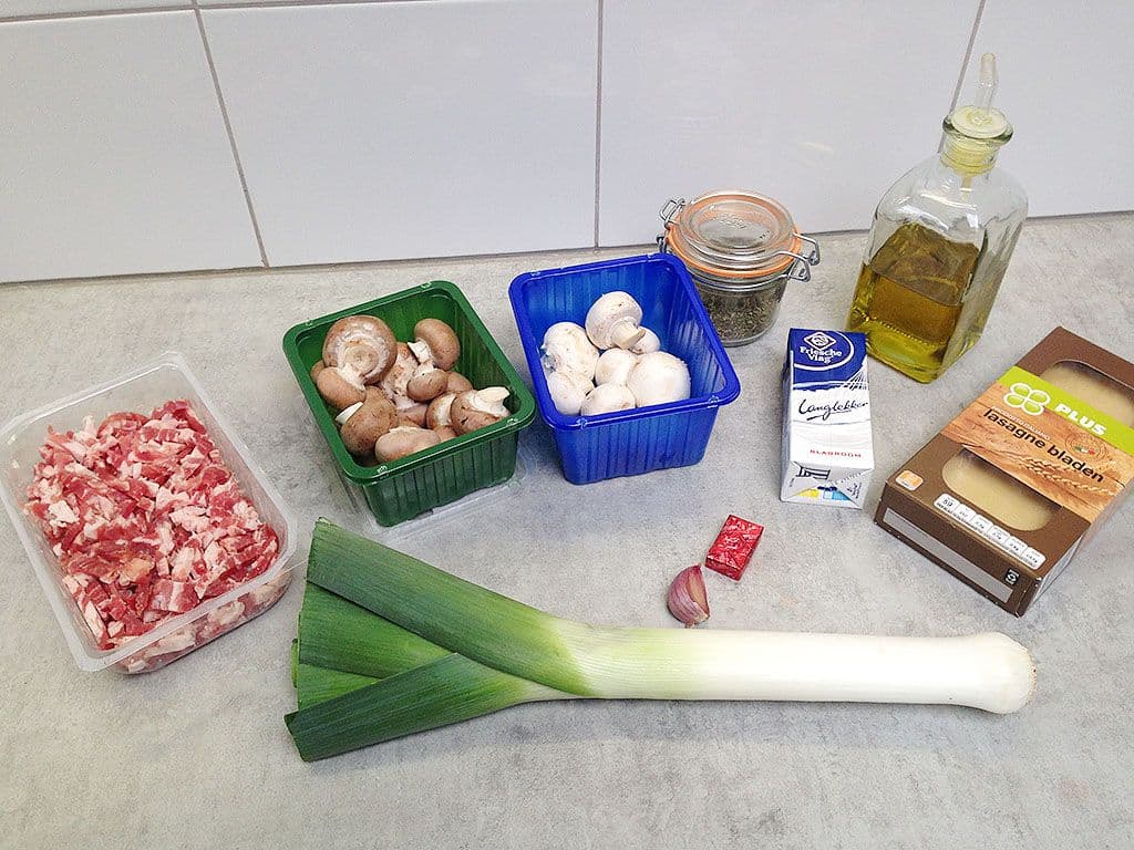 Open lasagne - zonder ovenschaal