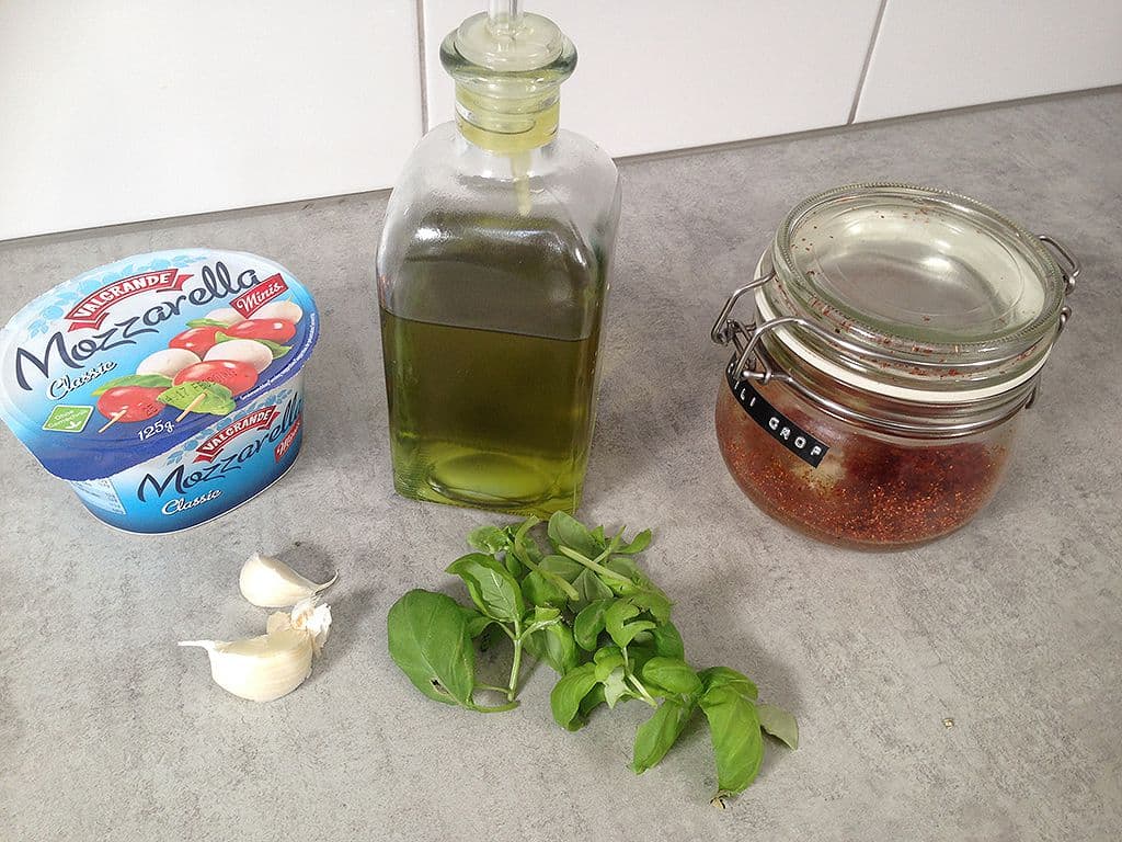 Gemarineerde mini mozzarella