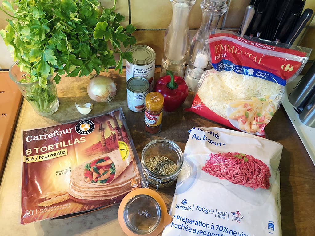 Enchiladas met gehakt