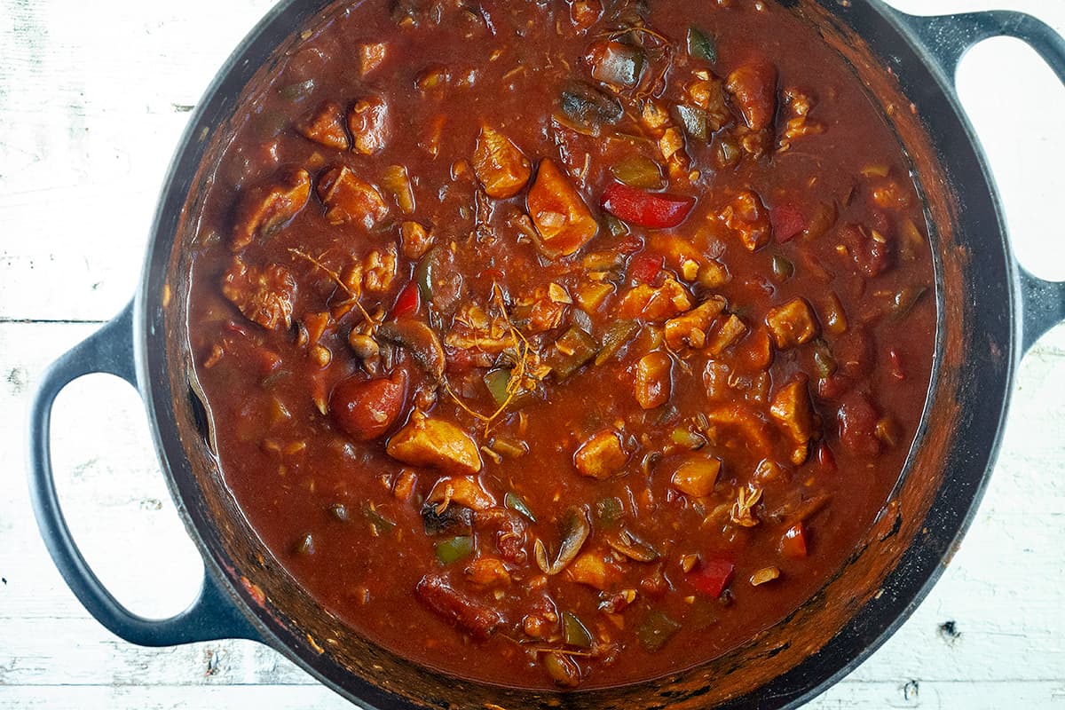 Kip goulash - lekker met rijst of aardappels